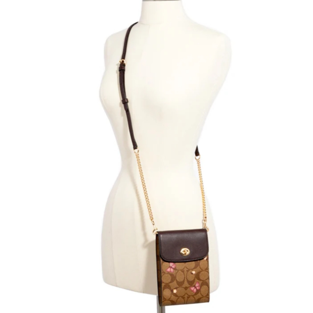 Coach Rachel Phone Signature Butterfly Crossbody Limi… - Gem